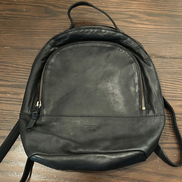 margot | Bags | Margot New York Black Leather Backpack | Poshmark